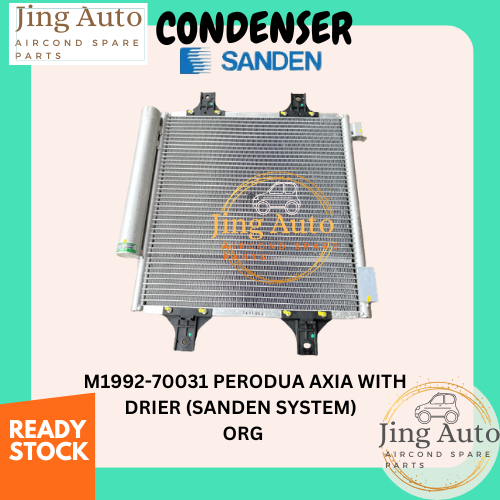 (ORIGINAL) PERODUA AXIA WITH DRIER SANDEN SYSTEM CAR AIRCOND CONDENSER ...