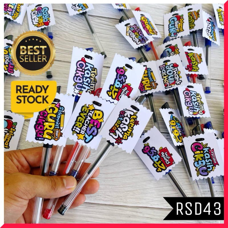 (RSD43) Happy Teachers Day Pen Gift Selamat Hari Guru Hadiah Hari Guru ...