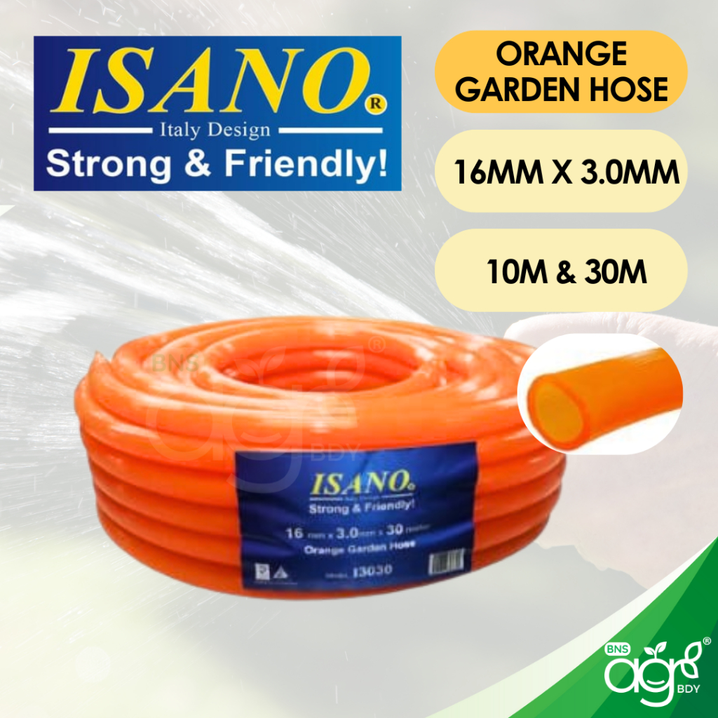 AgroBuddy ISANO 3mm Getah Paip Gulung Getah Paip Air | Orange Garden ...