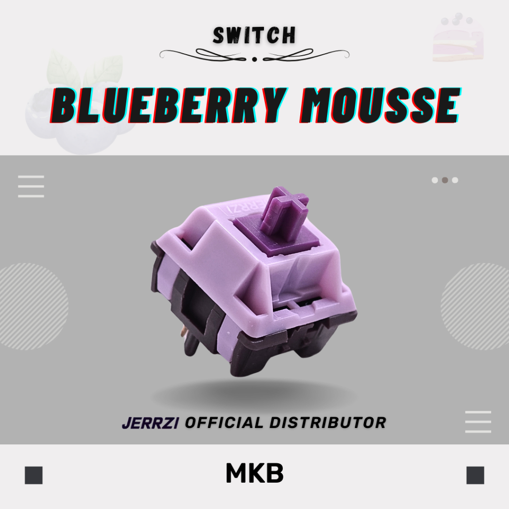 Jerrzi Blueberry Mousse Tactile Switch For Mechanical Keyboards ...