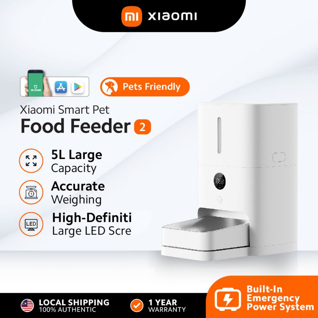 Xiaomi Smart Pet Food Feeder 2 | Automatic & Wireless | 5L Capacity ...
