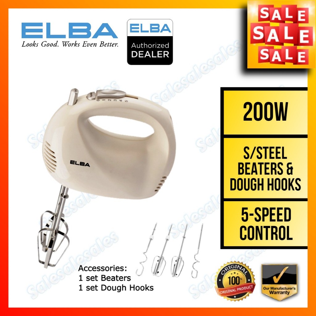 (CLEARANCE) MIDEA HM0273 6-Speed 225W Hand Mixer Pengadun Tangan ...
