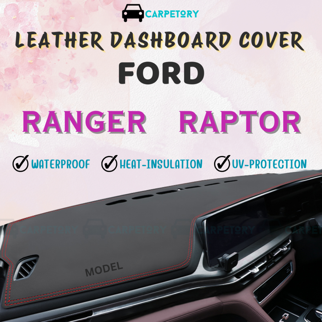Ford Ranger Raptor Wildtrak Leather Dashboard Cover Dashmat | Shopee ...
