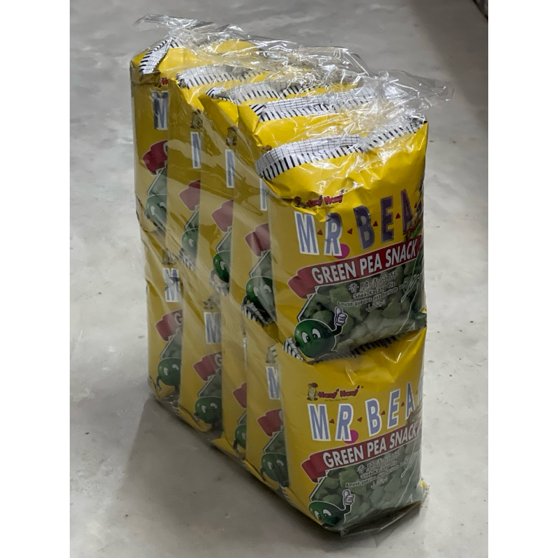 45g x 10pcs Hari Hari Brand Mr Bean Green Pea Snack Keropok Snek Kacang ...
