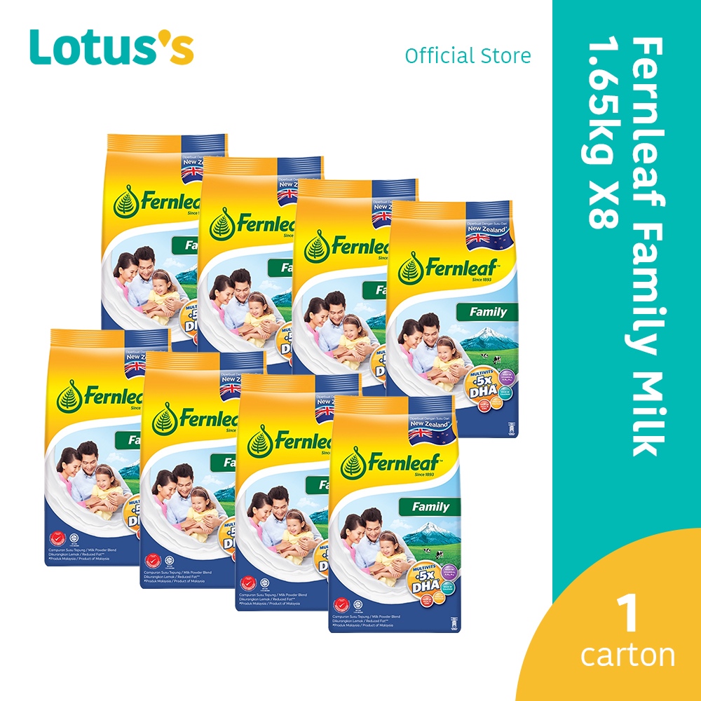 Fernleaf Family Milk Powder Plain 1.65kg X 8 (carton) | Shopee Malaysia