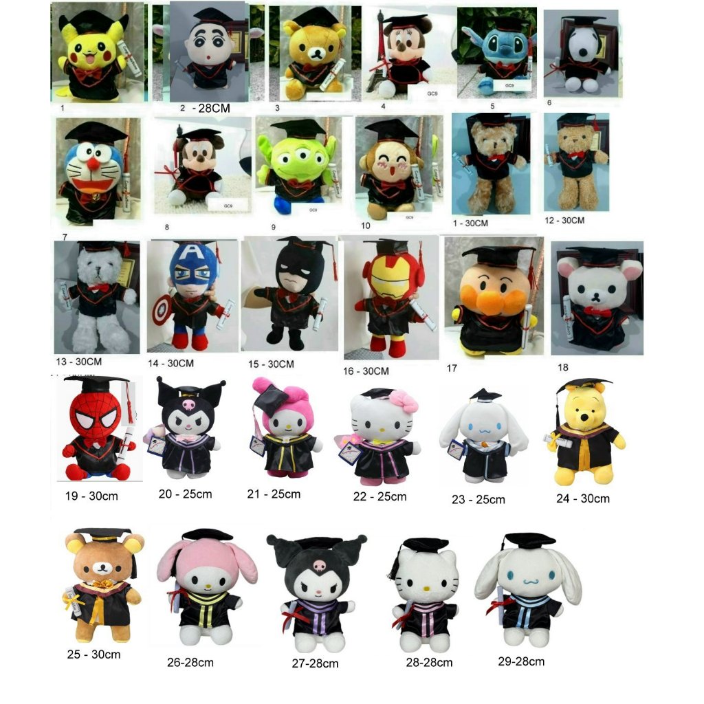 Graduation sanrio marvel kuromi Hello kitty stitch mickey snoopy ...