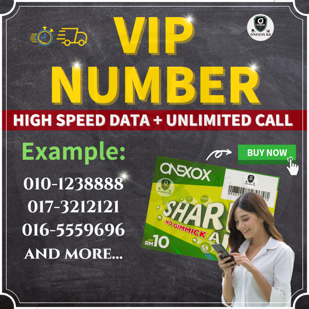 Xox Sim Card Onexox Simkad VIP Number Special High Speed Data Internet ...