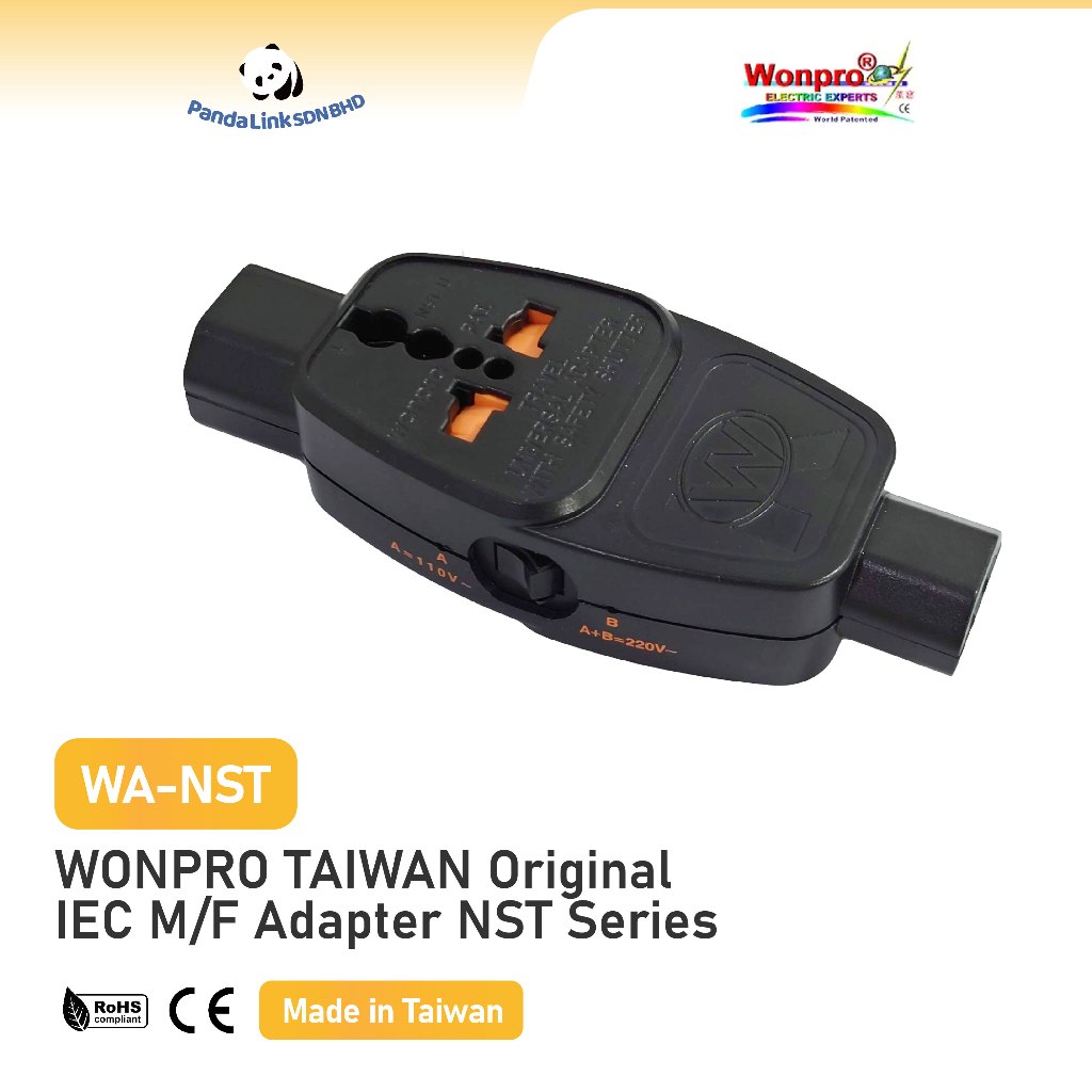 WONPRO WA-NST Taiwan Original Travel Adapter NST Series Connector ...
