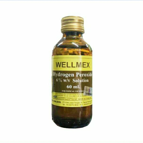 [WELLMEX] Hydrogen Peroxide 6% w/v Solution ( 60ml ) | Shopee Malaysia