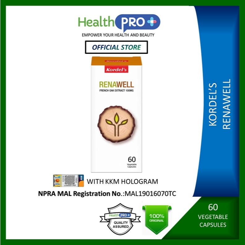 Kordel's Renawell Robuvit® French Oak Extract 100mg (60 Capsules ...