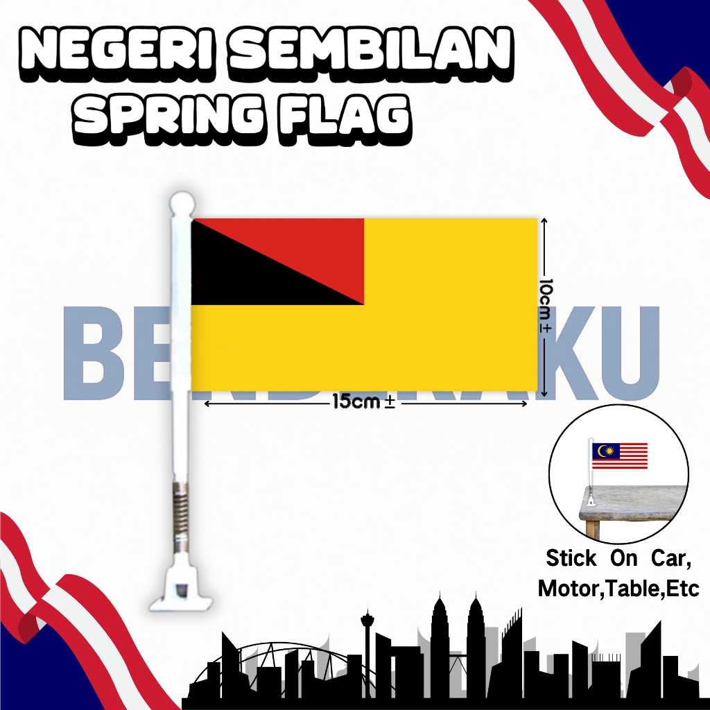 【Benderaku】Negeri Sembilan Spring Flag Bendera Spring Negeri Sembilan ...
