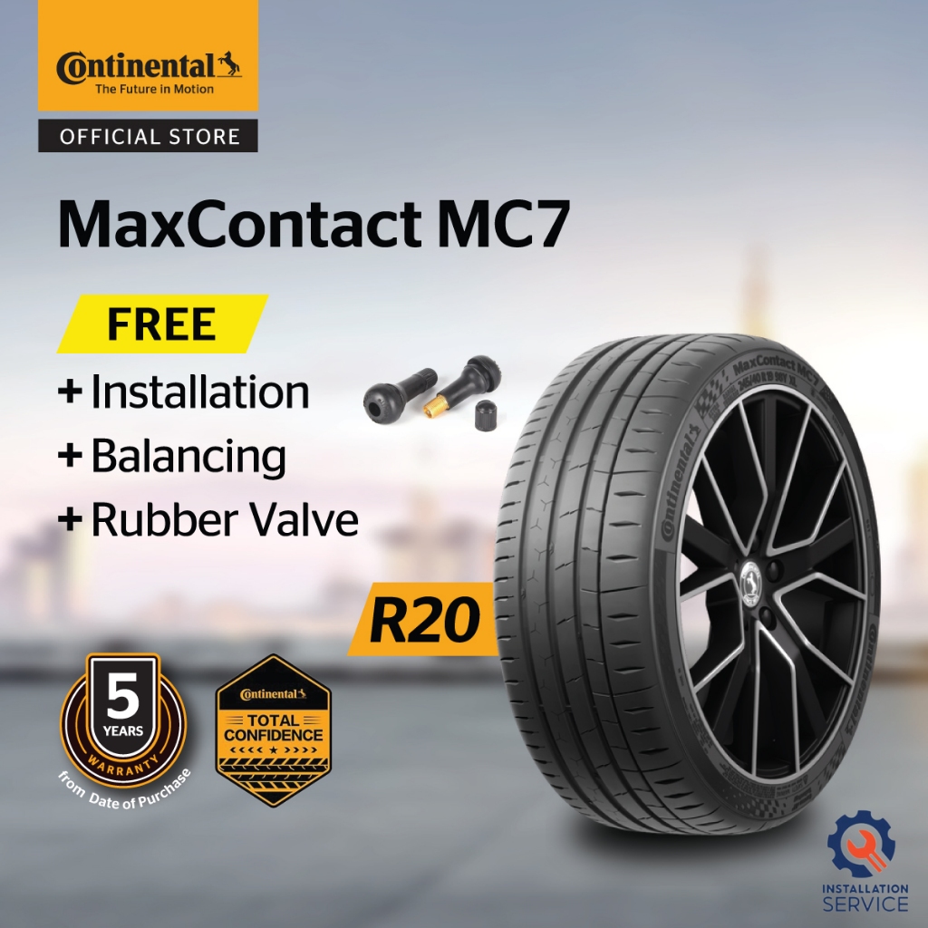 Continental MaxContact MC7 R20 245/40 R20 275/35 R20 (with installation) | Shopee Malaysia