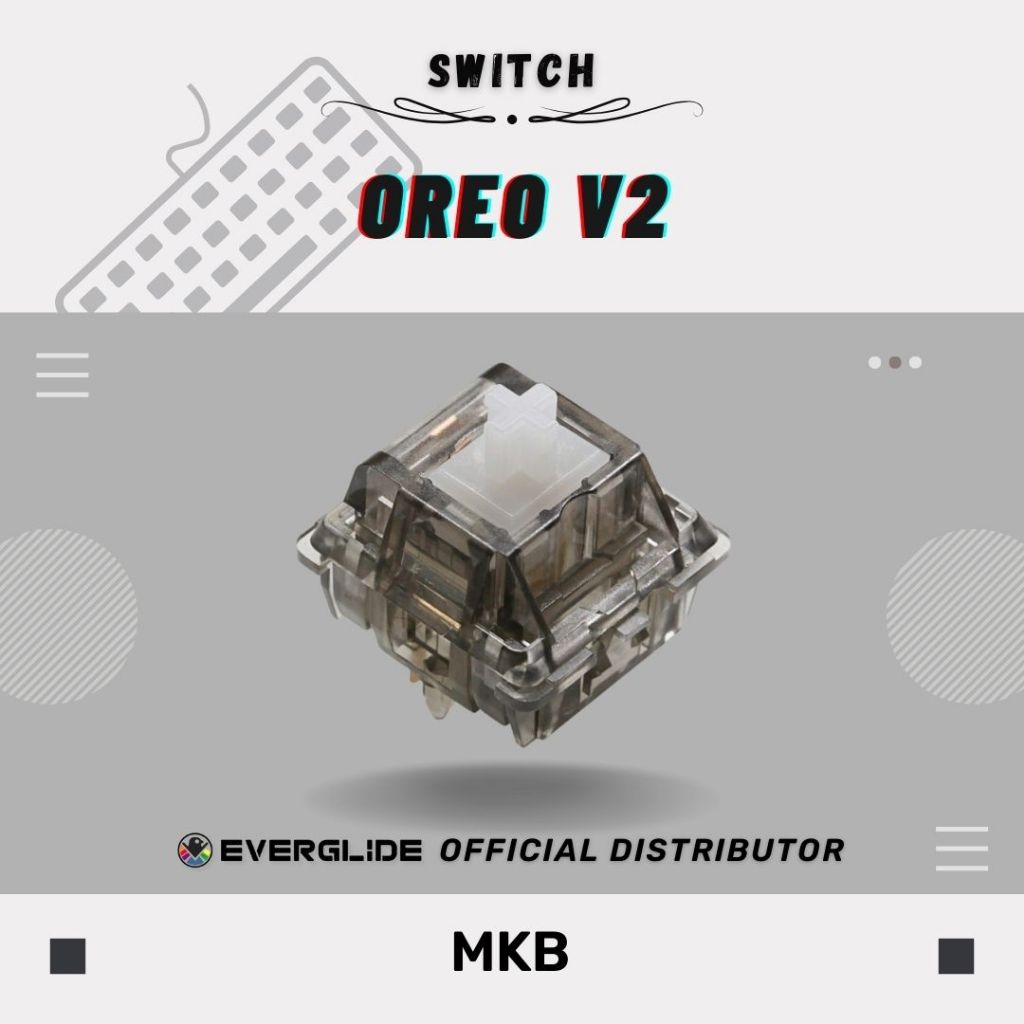Everglide Oreo V2 Tactile Switch for Mechanical Keyboards (55g ...