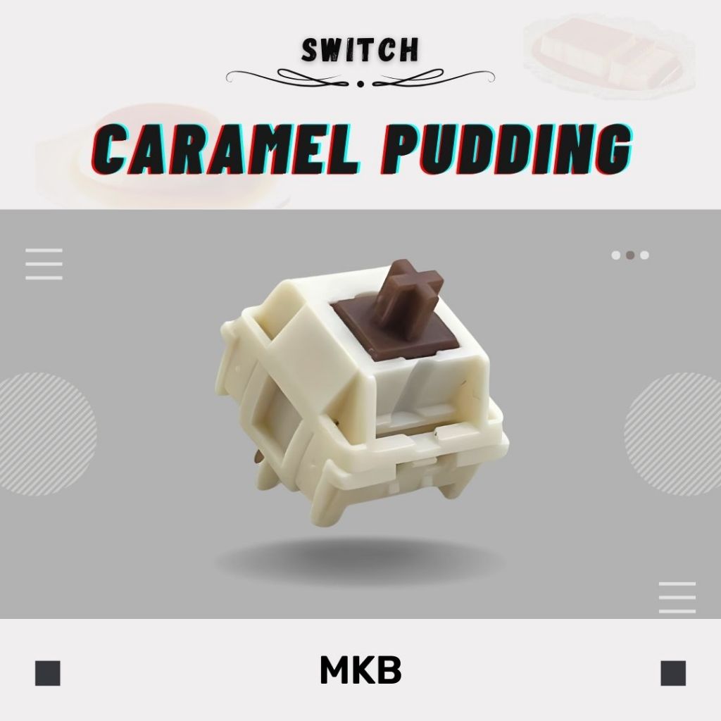 MKB HMX Caramel Pudding Linear Switch For Mechanical Keyboards | Shopee ...