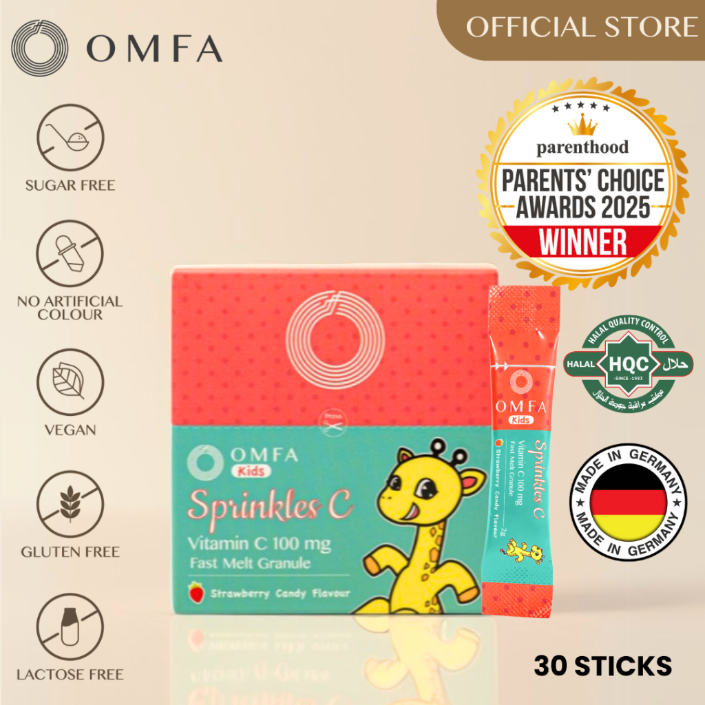 OMFA Kids Sprinkles C Vitamin C 100 mg | Strawberry Candy Flavour | For ...