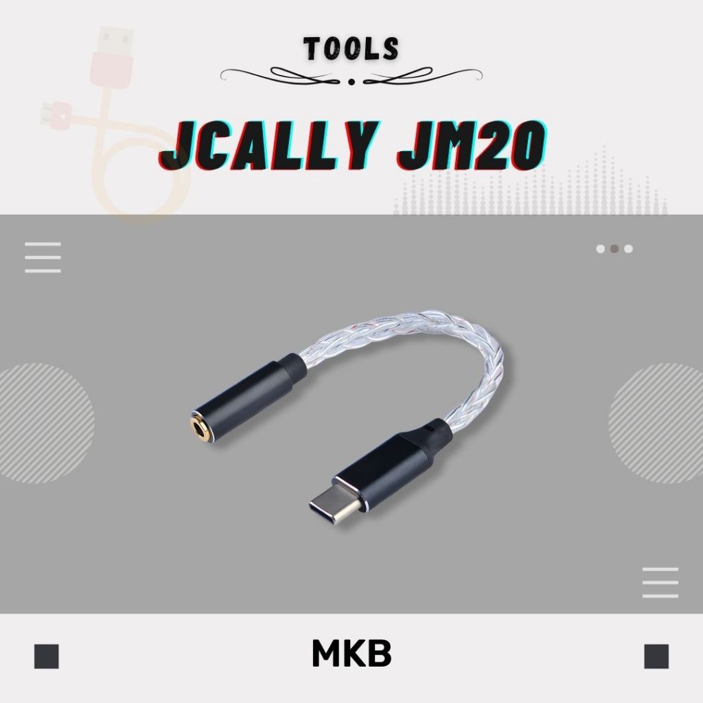 JCALLY JM20 Silver-Plated HiFi Core Conductor Decoding Chip 3.5mm Jack ...
