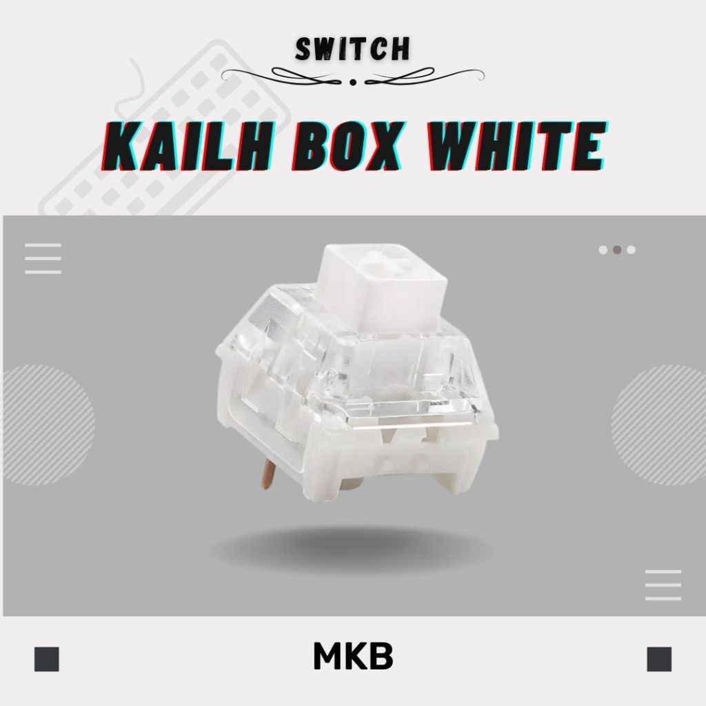 Kailh Box White V1 & V2 Clicky Switch For Mechanical Keyboards | Shopee ...