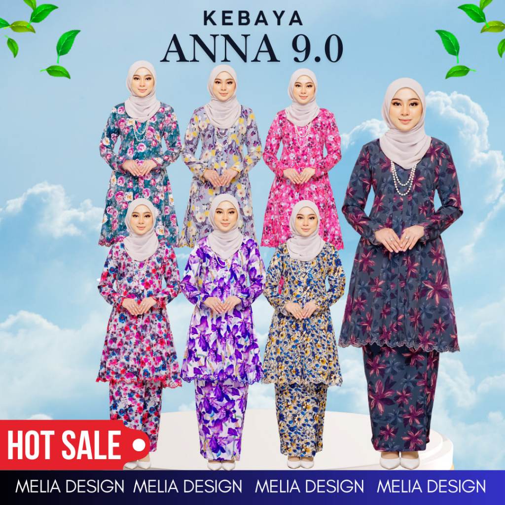 KEBAYA ANNA 9 BY MELIA DESIGN SULAM BIKU JACQUARD SILK PREMIUM MURAH ...
