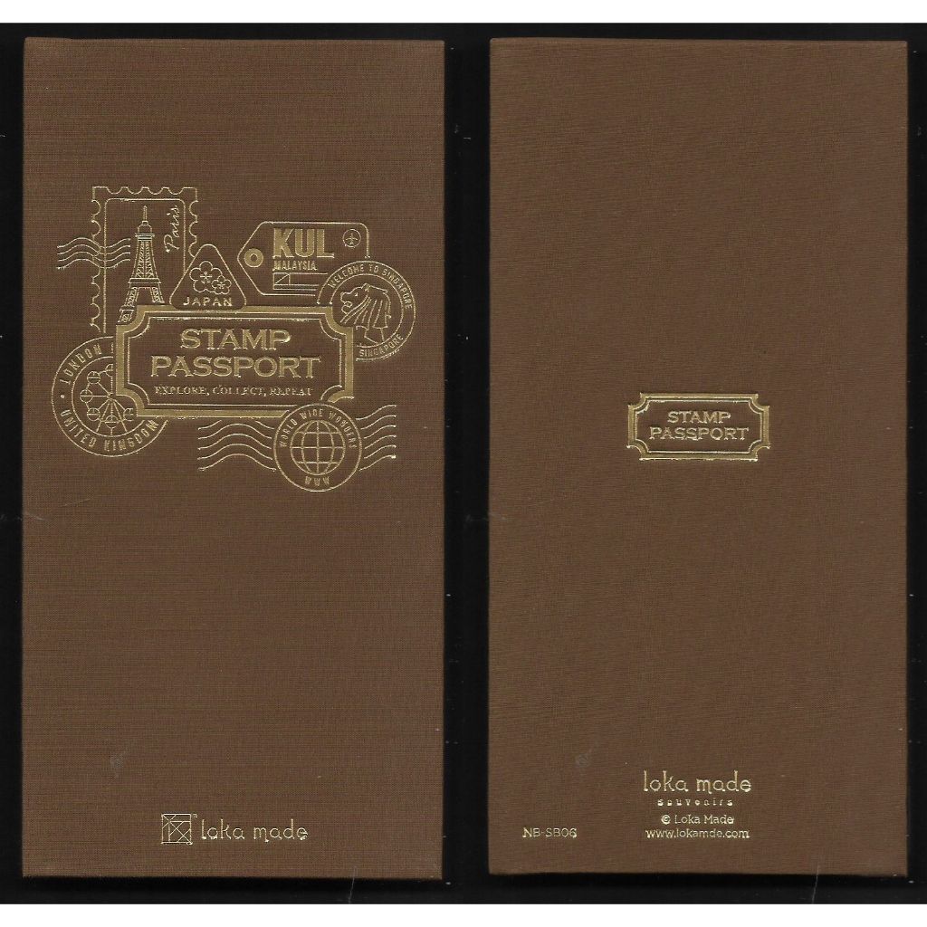 Malaysia Loka Made Traveler Stamp Book (Brown) | Shopee Malaysia