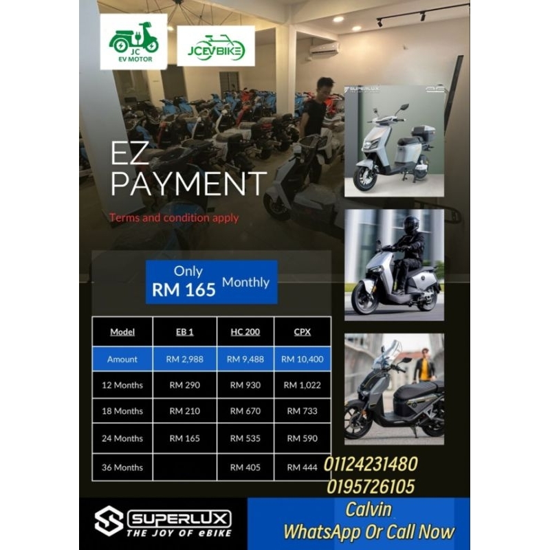 SuperLux eB1 EV MOTOR Can Reg On the Road (Puspakom JPJ Approved ...