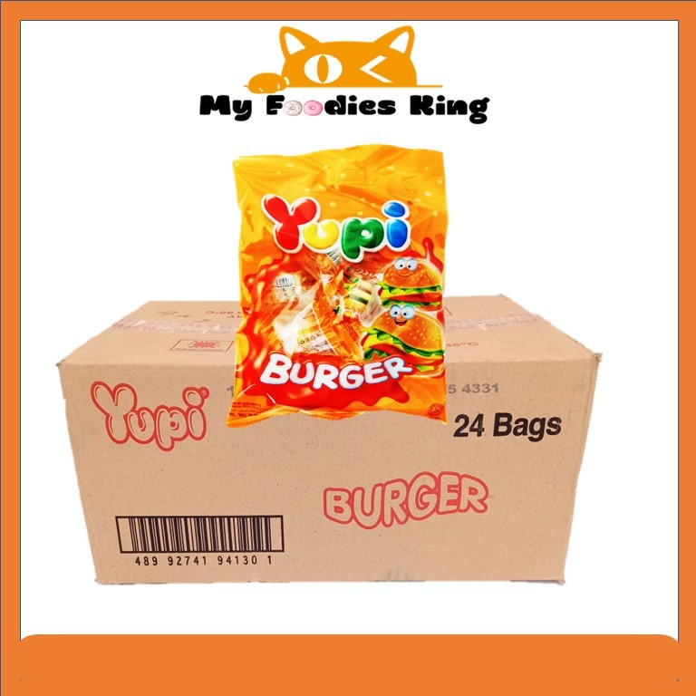 84g x 24bags Value Pack Carton Yupi Burger Gummy [ My foodies King ...