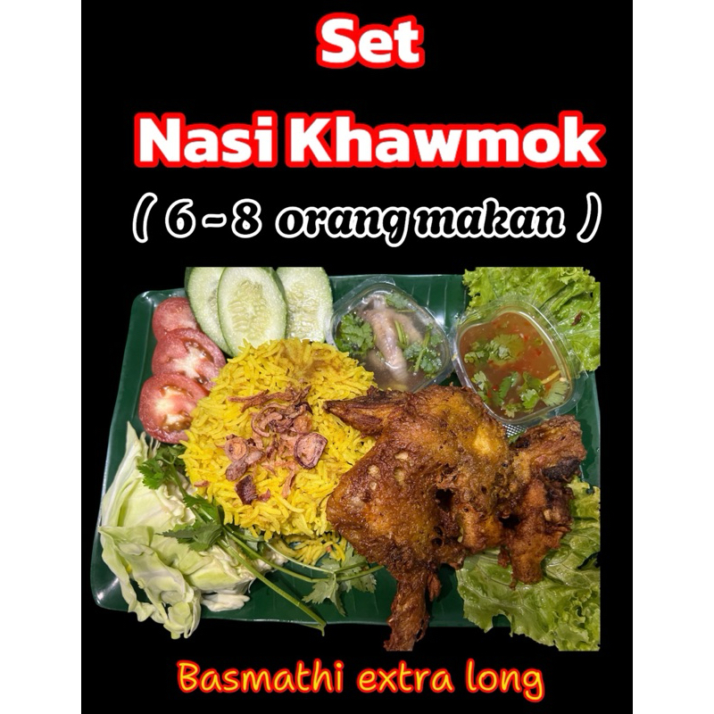 Set Nasi Khawmok thai ( 6 - 8 orang dewasa) | Shopee Malaysia