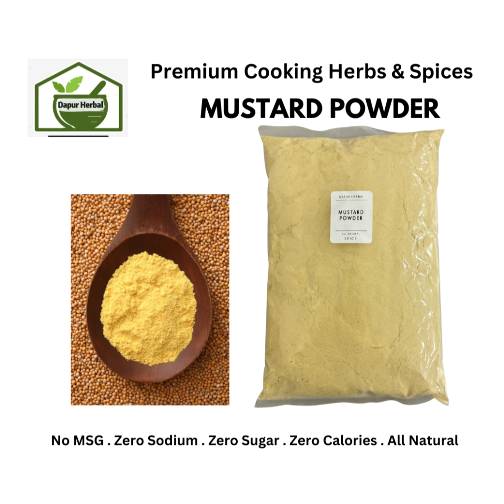 apur Herbal Halal Mustard Powder 1000gm (1kg) | Serbuk Biji Sawi Putih ...