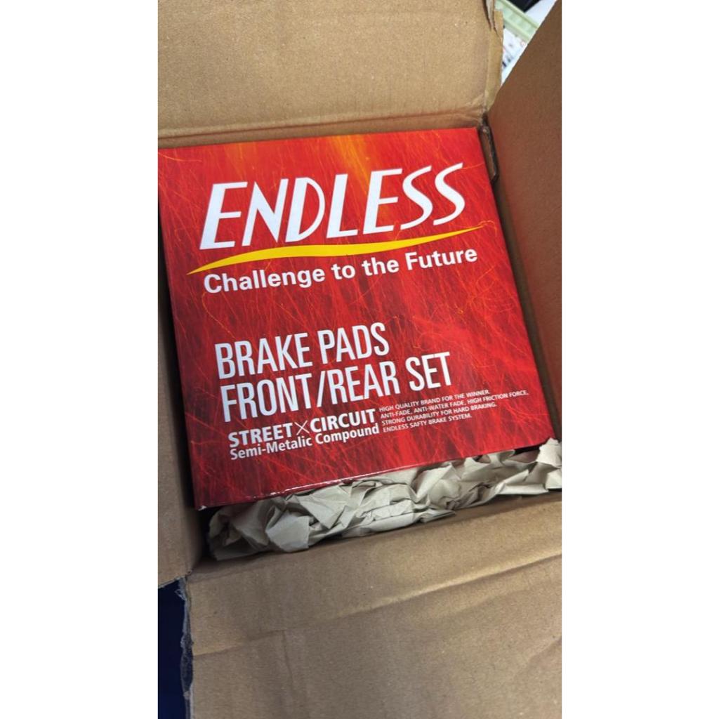 Endless Brake Pads Type MX72 Plus Full Set FRONT AND REAR - Civic Type ...