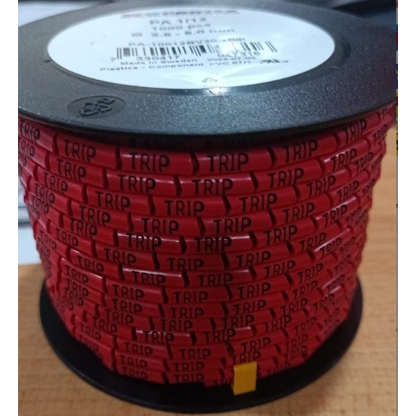 EZIS - Partex PA1/12 RED/BLACK: TRIP, 1000pcs/roll | Shopee Malaysia