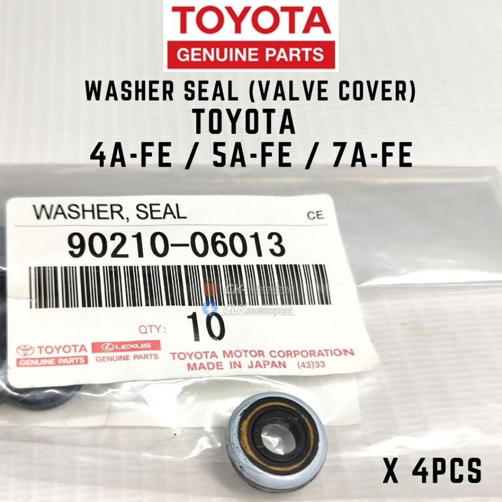 GENUINE TOYOTA 90210-06013 Seal Washer 4pcs for 4AFE 5AFE 7AFE Corolla ...