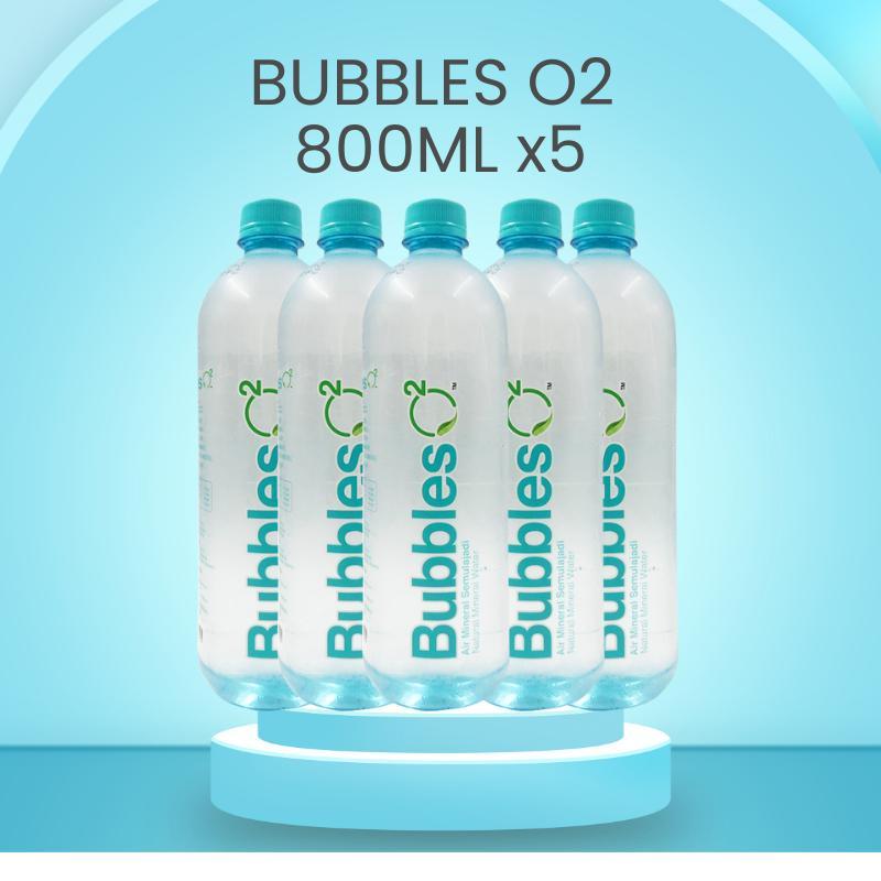 BUBBLES O2 Oxygenated Mineral Water (800ml) | Shopee Malaysia