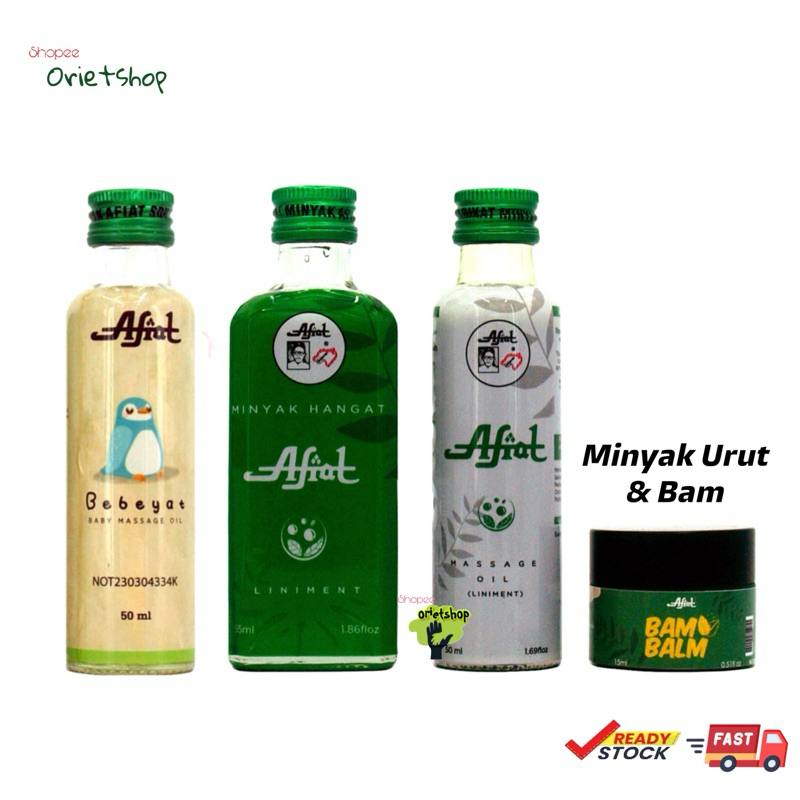 AFIAT MINYAK HANGAT 55ML / MINYAK DINGIN / BAM AFIAT / AFIAT BABY ...