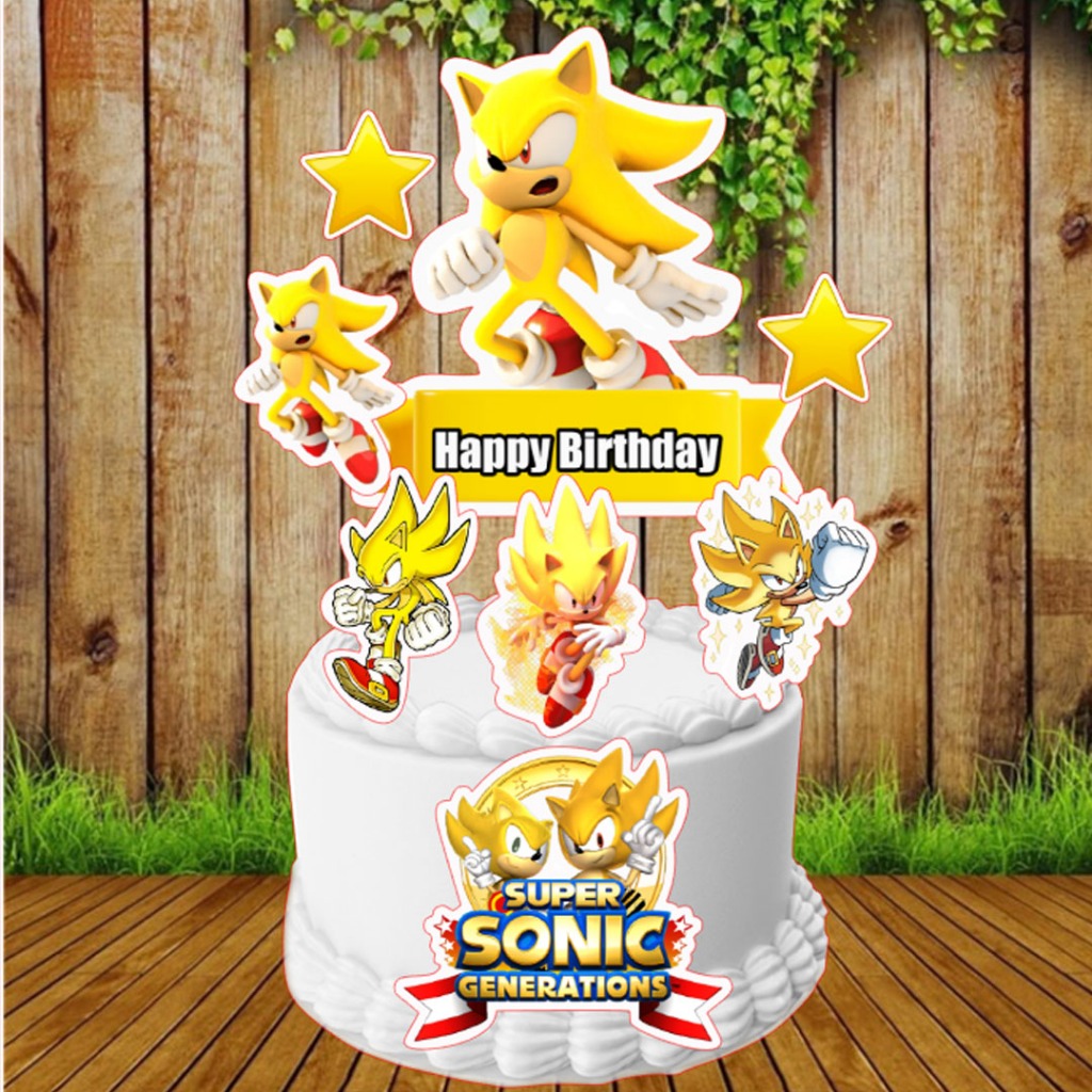 Super Sonic Cake Topper 012 Shopee Malaysia
