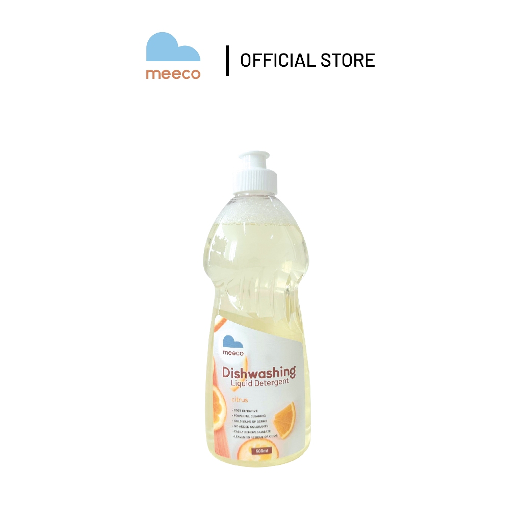 Meeco Dishwashing Liquid Detergent Citrus/Pomelo 500ml l Kills 99.9% ...