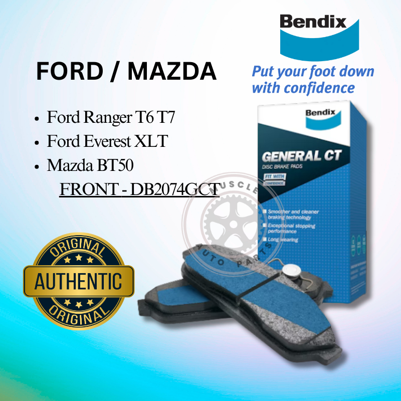 Ford Ranger T6 T7, Everest XLT, Mazda BT-50 Front Brake Pad Original ...