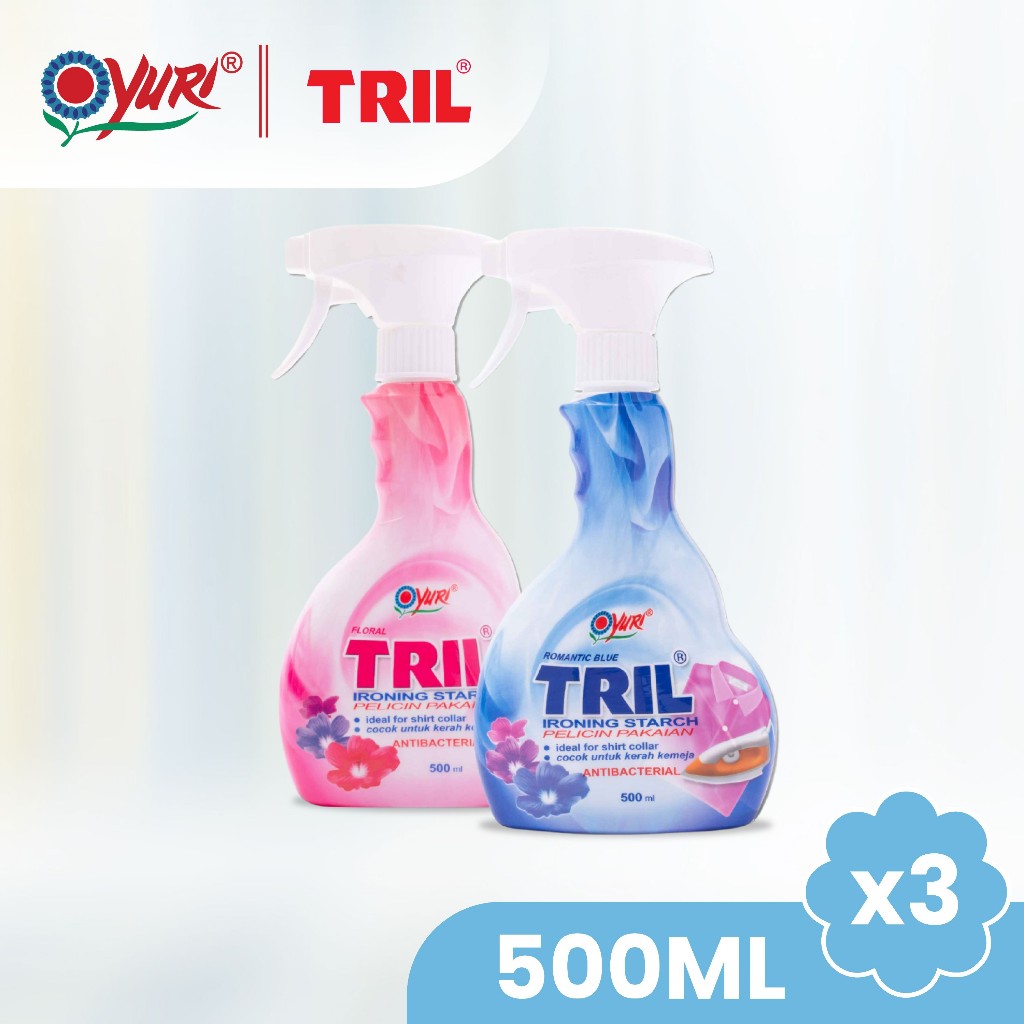 [Bundle of 3] Yuri Tril Antibacterial Ironing Starch 500ml x3 | Shopee Malaysia