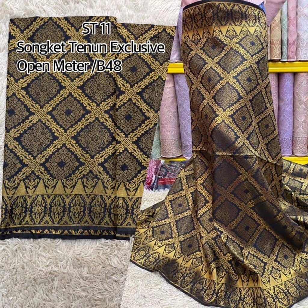 ORIGINAL SONGKET TENUN ASLI BUNGA PENUH / Songket Penuh / Ready Stock ...