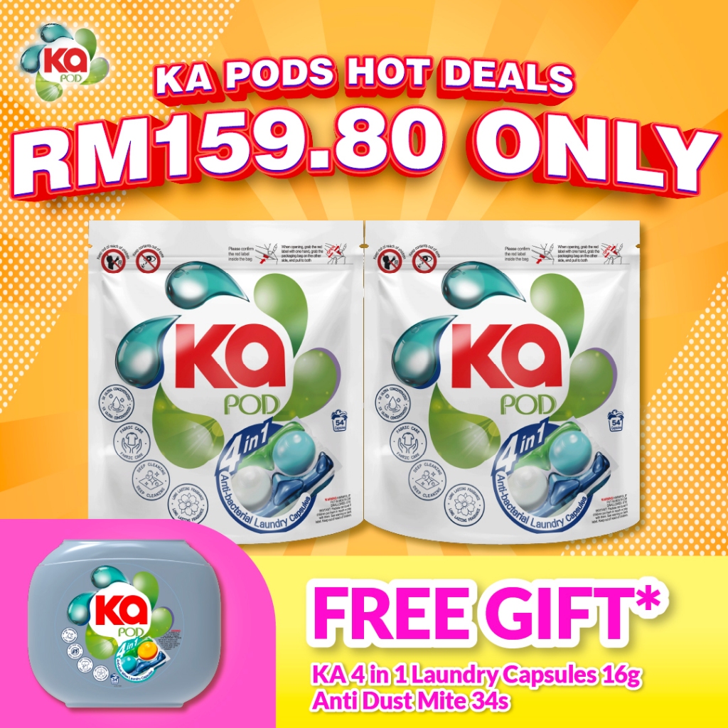 Ka Pod Deals - 2 Units Ka 4in1 Laundry Capsules Refill Packs Free 1 Tab ...
