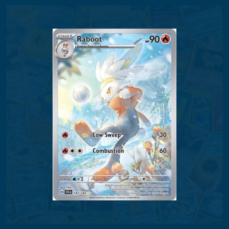 Raboot (147/142) Illustration Rare | Stellar Crown | Pokemon TCG Card ...