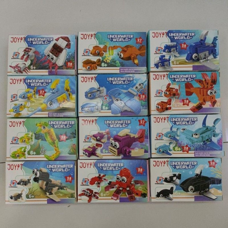 Eco Joyit Underwater World 12 in 1 Series Building Blocks 海底世界积木 ...