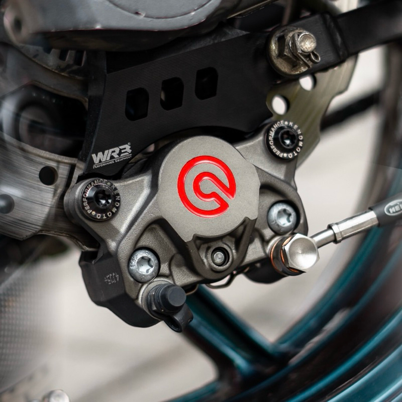 100% ORIGINAL BREMBO P34 SILVER RED LOGO 100% ORIGINAL MADE IN ITALY ...