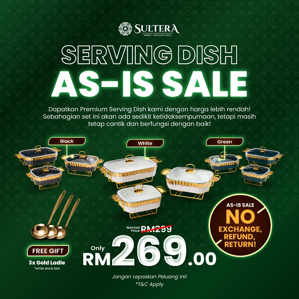 DEFECT - NEW Sultera Premium Nordic Serving Dish Porcelain Food Platter ...