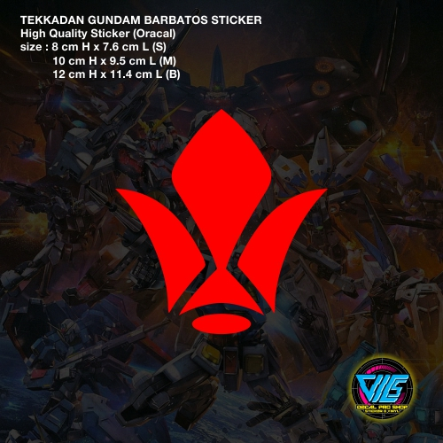 [ TEKKADAN ] Logo Sticker / Decal (High Quality Sticker) | Shopee Malaysia