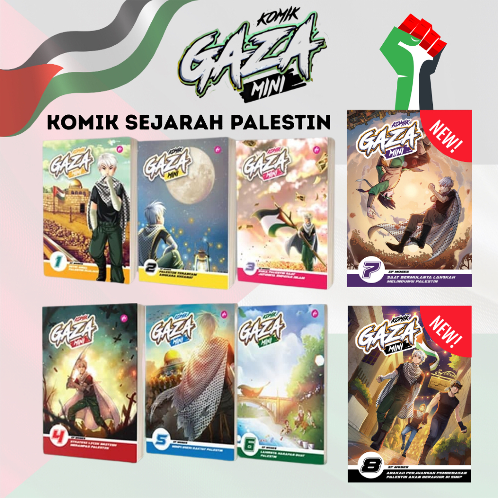 🇵🇸 KOMIK PALESTIN GAZA Mini 1 - 7 | Kisah Komik ASIL Gaza | Fahami ...