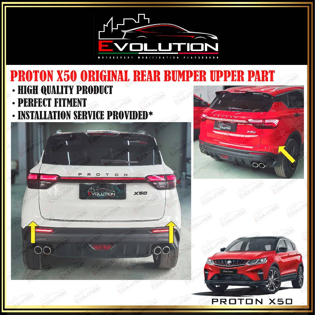 [𝗢𝗥𝗜𝗚𝗜𝗡𝗔𝗟 𝗣𝗔𝗥𝗧] PROTON X50 ORIGINAL REAR BUMPER UPPER PART (REPLACEMENT ...
