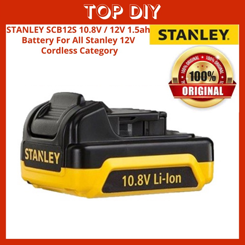 STANLEY SCB12S 10.8V / 12V 1.5ah Battery Charger For All Stanley 12V ...