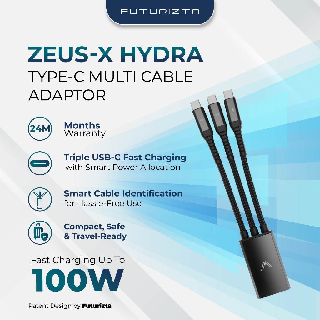 Zeus X Hydra Triple Type-C Multi Cable Adaptor | Shopee Malaysia