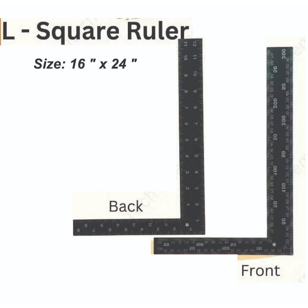 L Shape Ruler Angle Square 16" x 24" / L形直尺角尺 | Shopee Malaysia