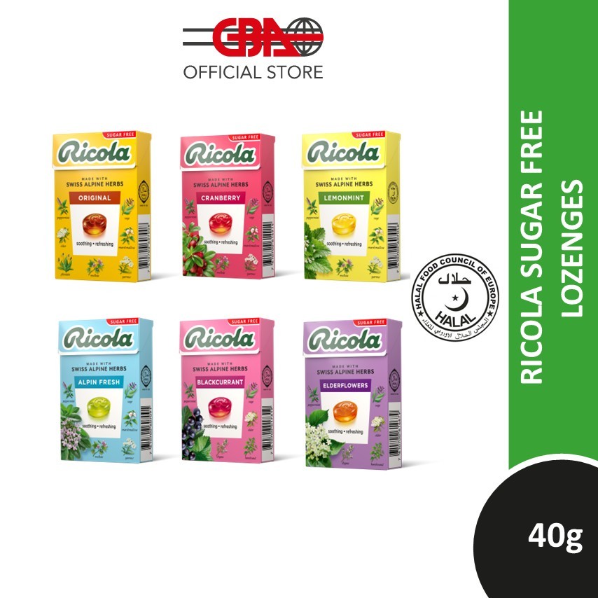 Ricola Sugar Free Lozenges 40g | Shopee Malaysia