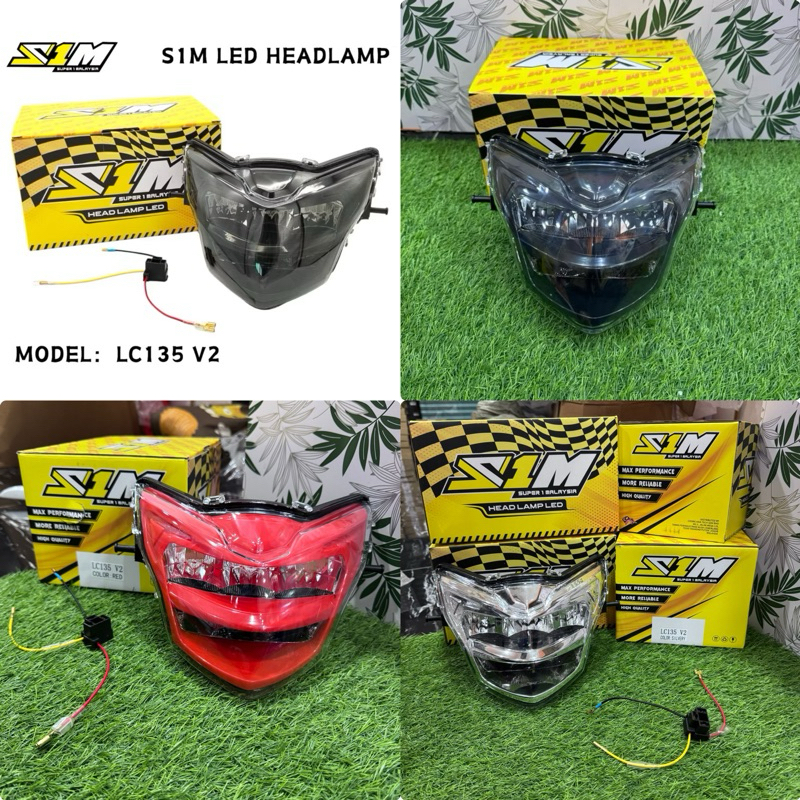 (S1M) head lamp LAMPU DEPAN LED LC135 V2 V3 V4 V5 V6 V7 HEAD LAMP DP ZHIPAT IMPORT LAMPU GABAN ...